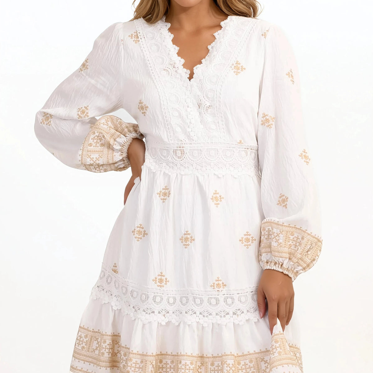 Dresses: Fiona Mini Dress - Selena Print White | saltycrush.com – Salty ...