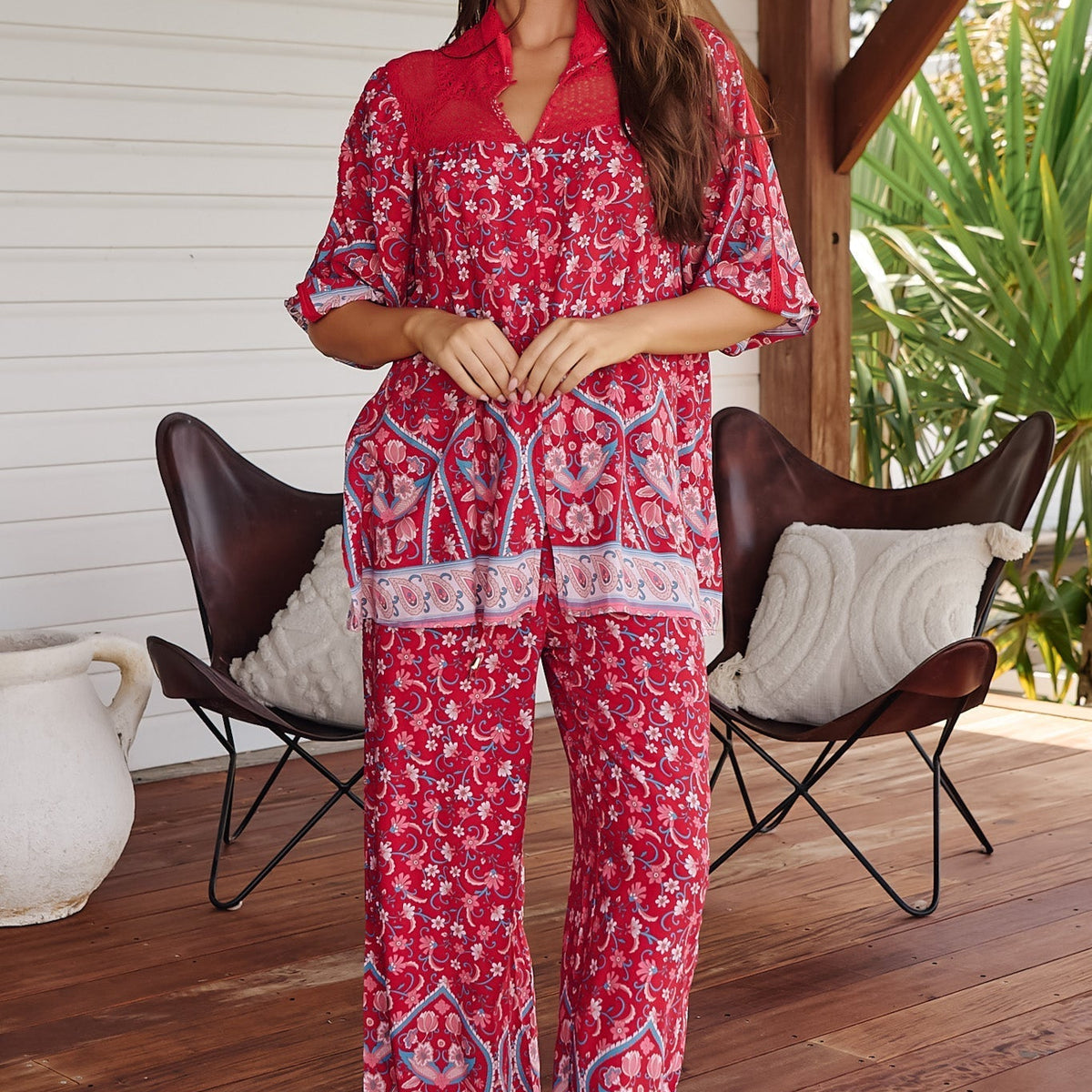 Shop New Jaase: Cici Pants - Ruby Rogue | saltycrush.com – Salty Crush