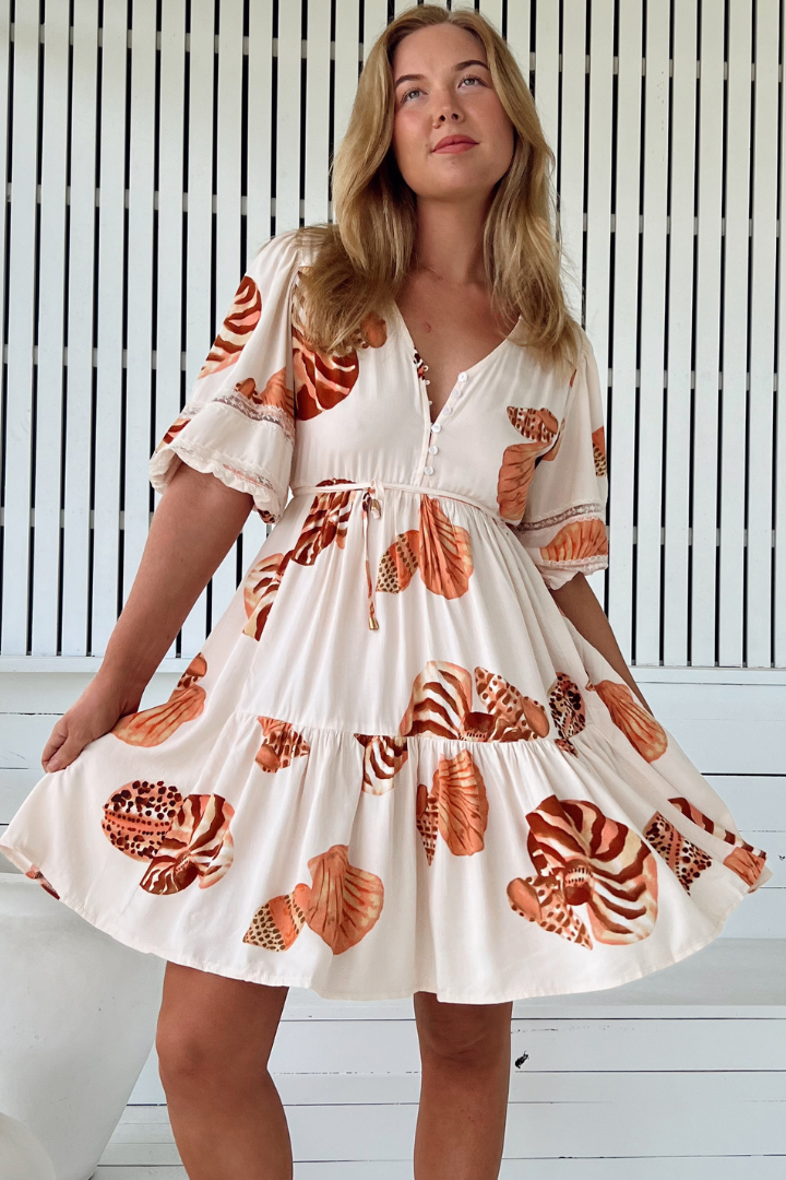 Shop: Tracey Short Sleeve Mini Dress - Marcel Print | saltycrush.com ...