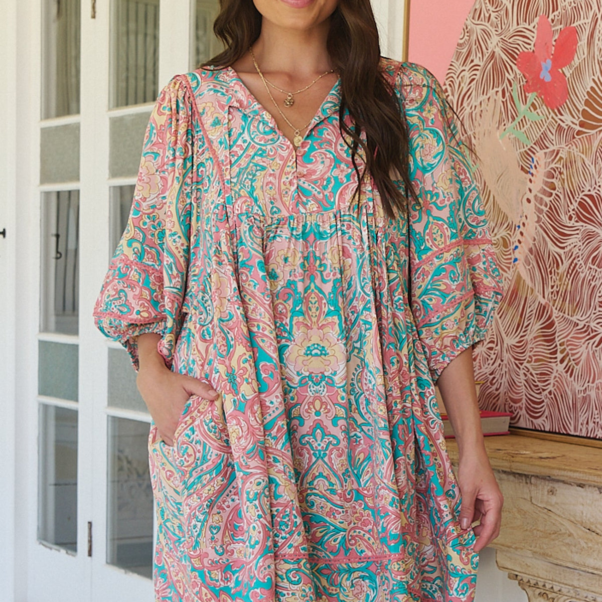 Shop Jaase: Adela Mini Dress - Ocean Lullaby Print | saltycrush.com ...