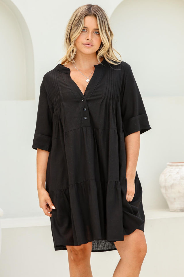 Ayva Mini Dress - Black | Salty Crush Dresses | saltycrush.com