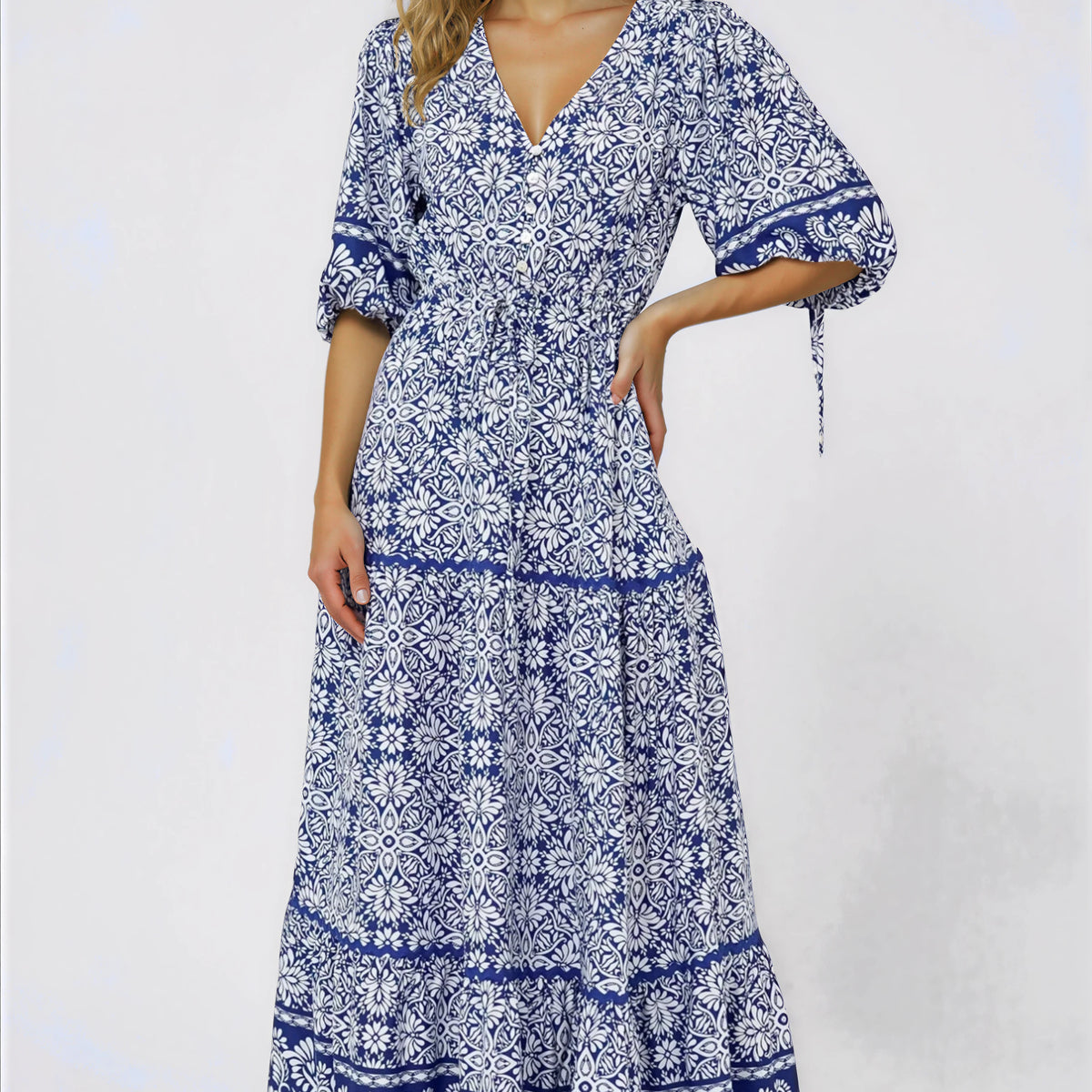 Shop Dresses: Baxter Maxi Dress - Harley Print Blue | saltycrush.com ...