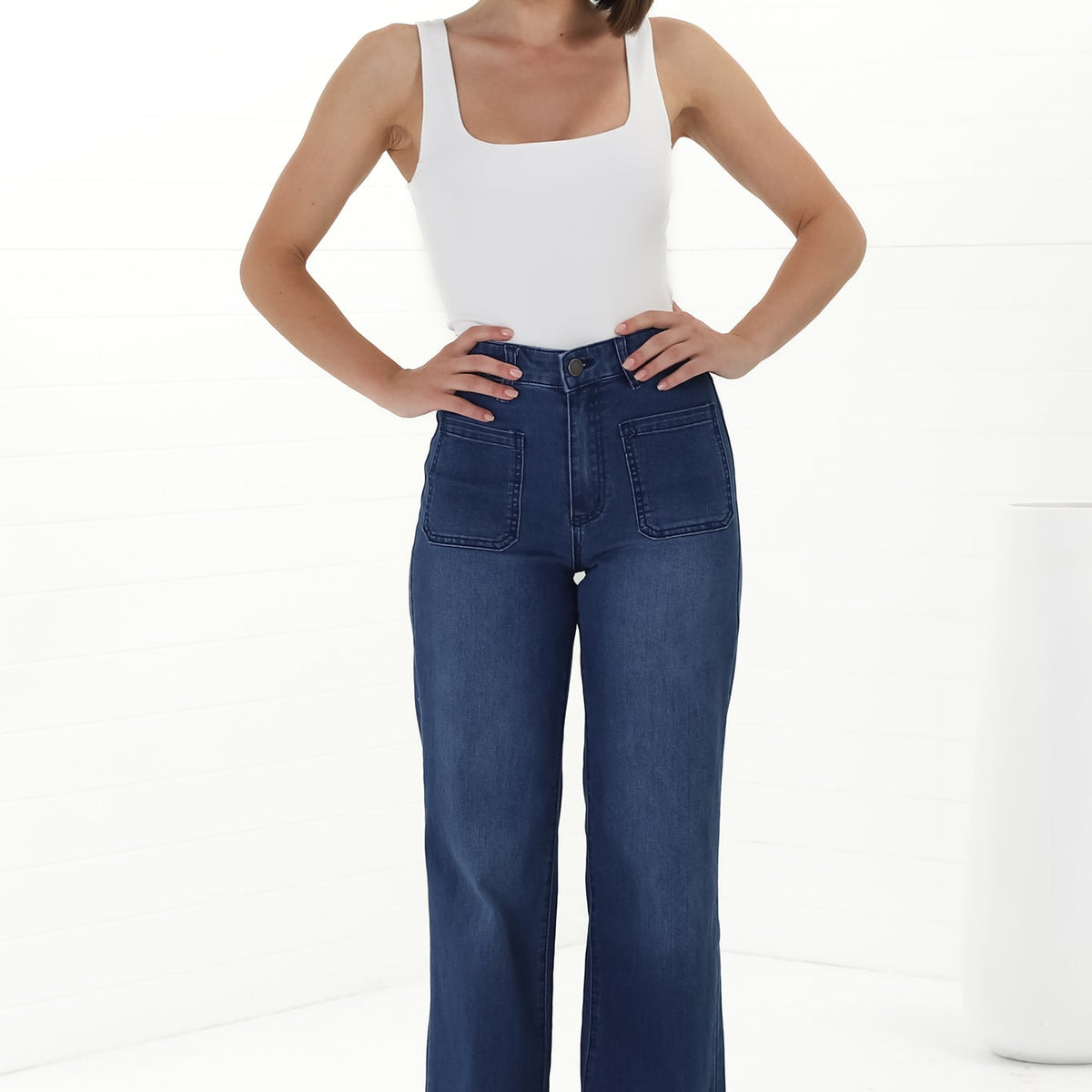 Shop Denim: Cindy Wide Leg Jean in Dark Denim | saltycrush.com – Salty ...