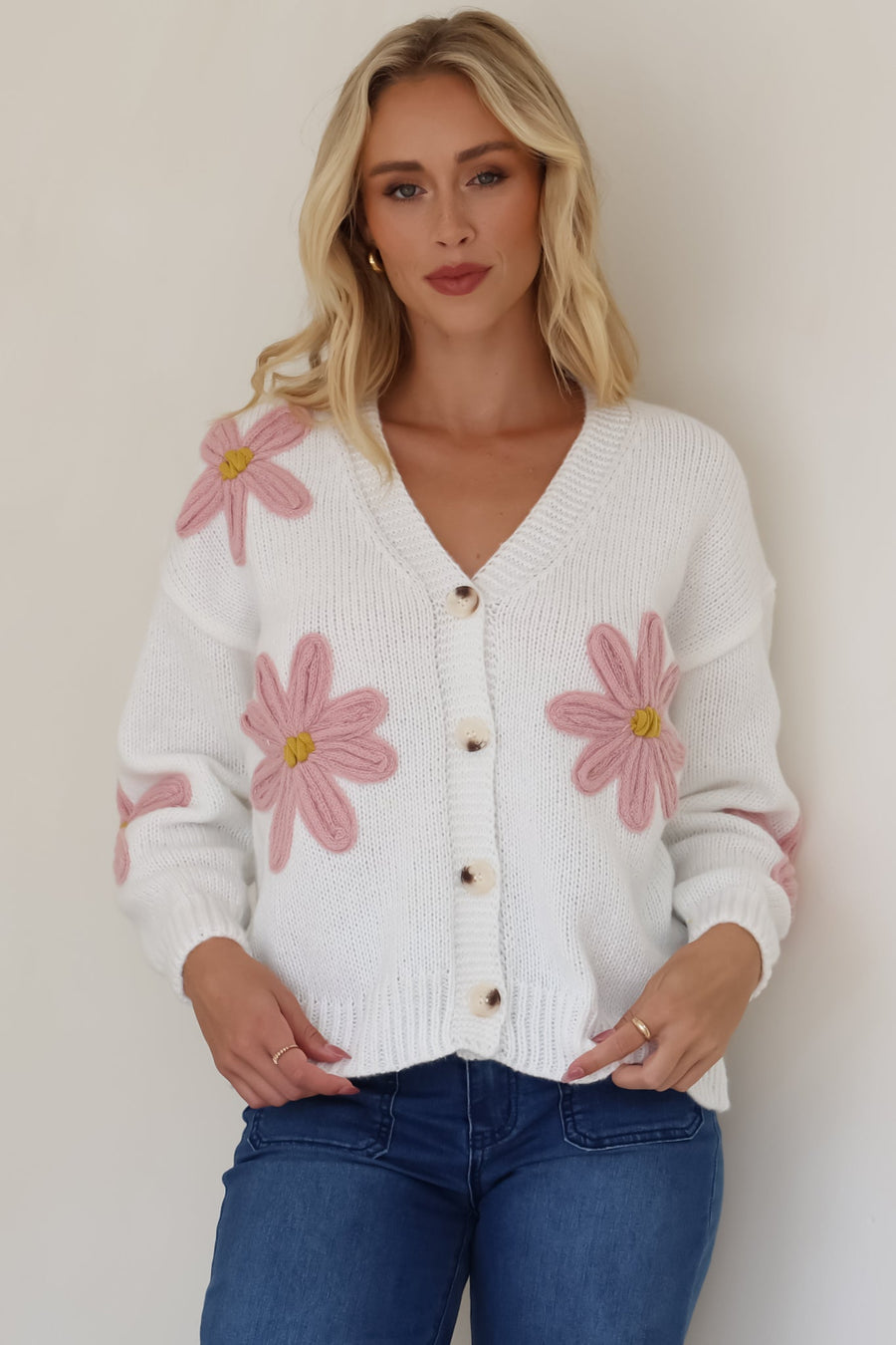 Shop Cozy Knitwear: Daisy Belle Cardigan - White | saltycrush.com ...