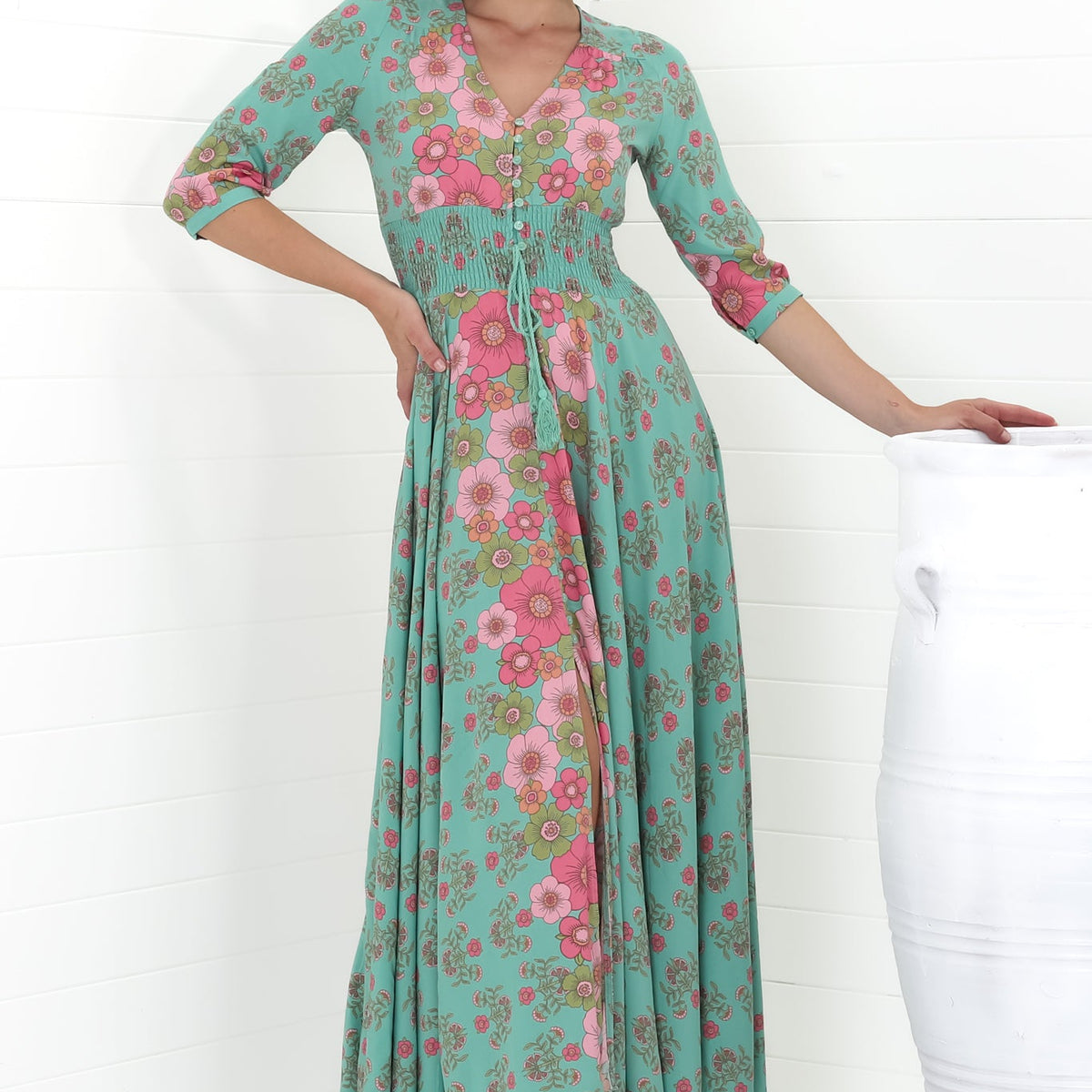 Shop New Jaase: Indiana Maxi Dress - Meadowland Print | saltycrush.com ...