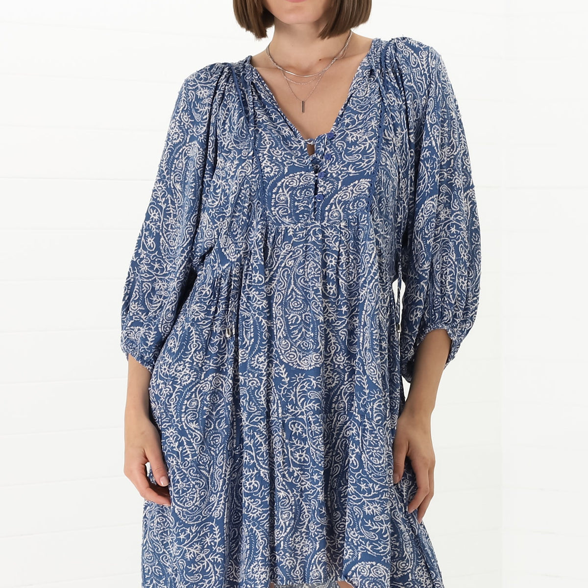 Get Dresses: Juddy Mini Dress - Khalid Print Blue | saltycrush.com ...