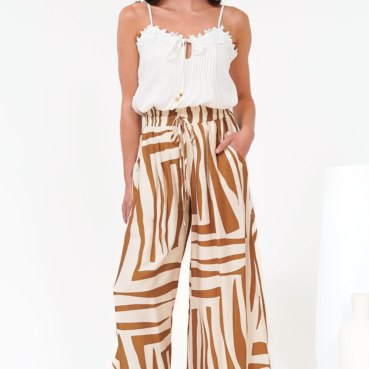 Trending Bottoms: Saturday Pants - Tyla Print Tan | saltycrush.com ...