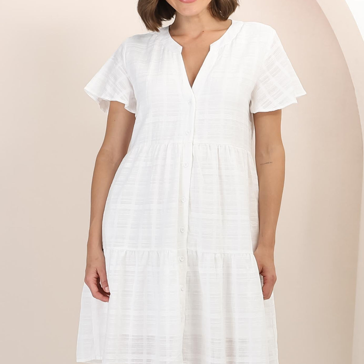 Shop Dresses: Wilma Cotton Mini Dress - White | saltycrush.com – Salty ...